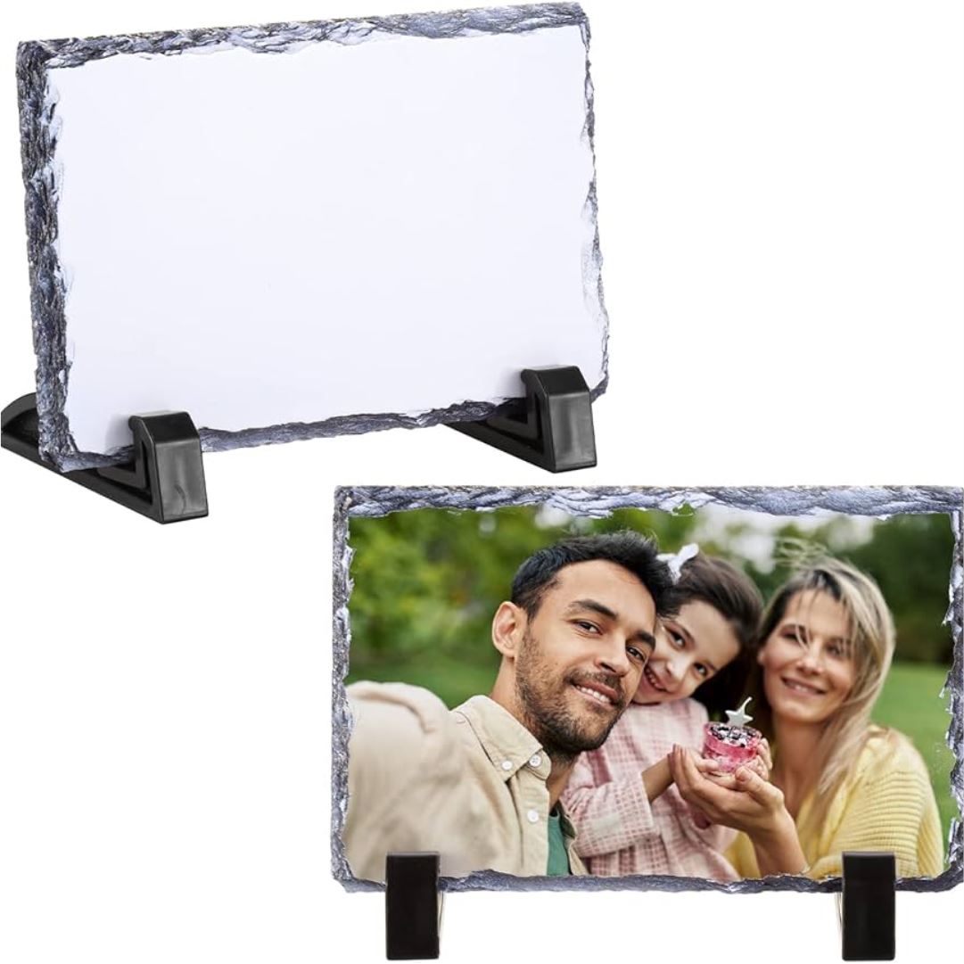 Slate Photo Stone with Stand (Choose your shape & size)